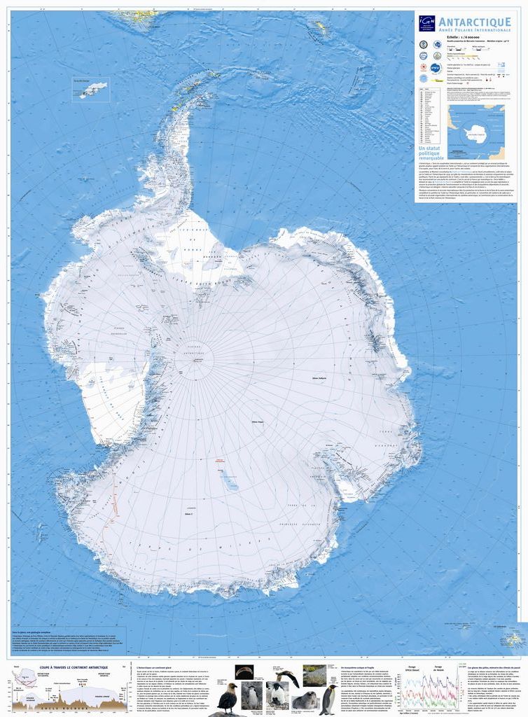 Mappi.net : Maps of continents : Map of Antarctica
