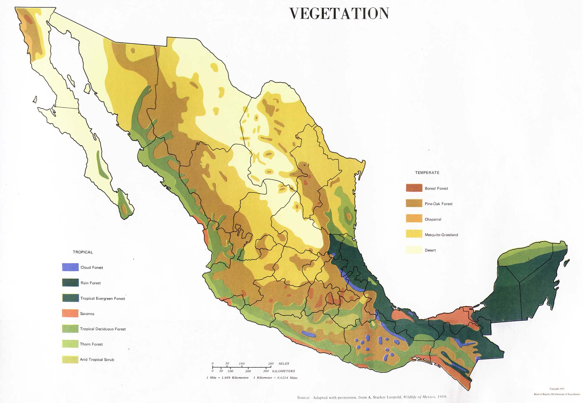 Mappi : Map of countries : Mexico